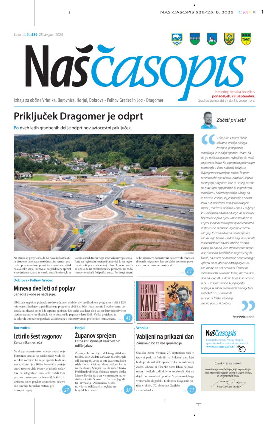 Naš časopis - avgust 2025 - dobrova-polhovgradec.si